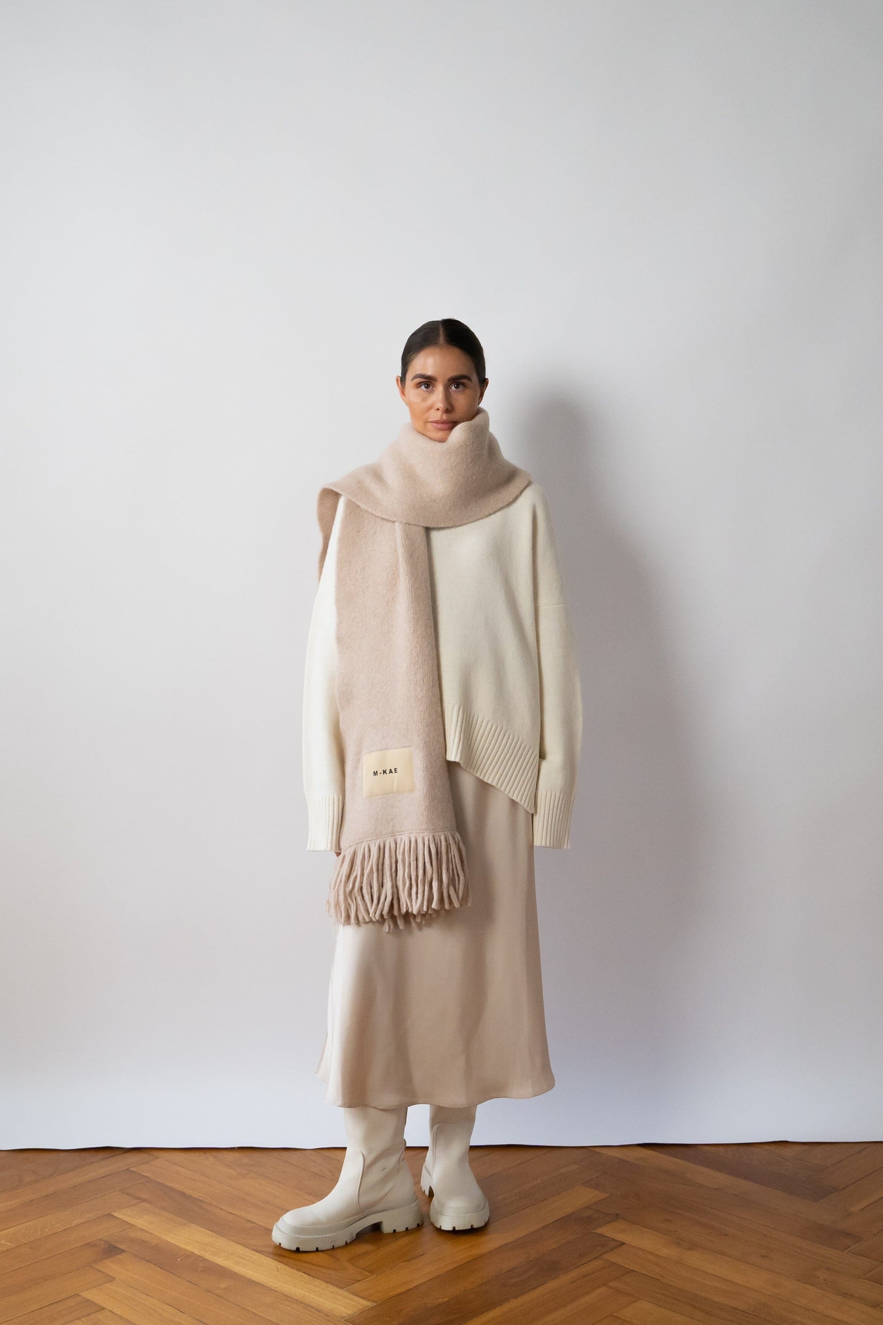 Carmel Scarf - Beige – M-KAE - Worldwide