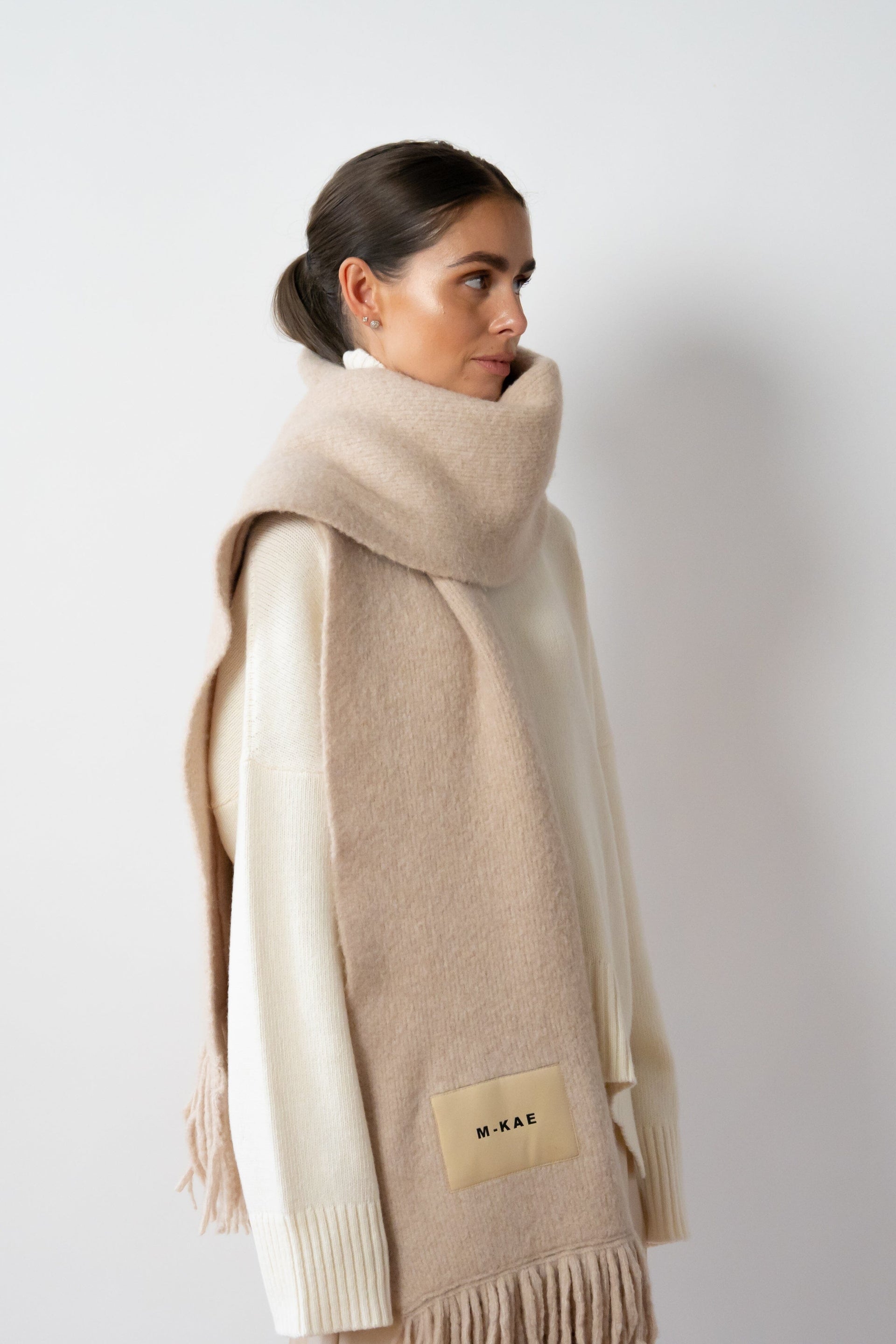 Carmel Scarf - Beige – M-KAE - Worldwide